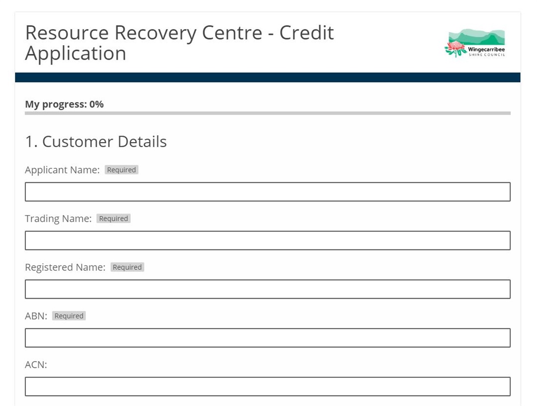 Credit Application Template Excel